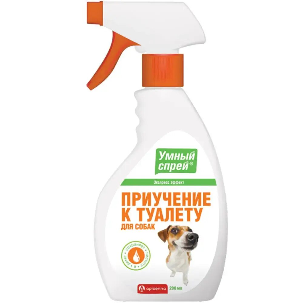 Умный спрей Apicenna (Апи-Сан) для собак, приучение к туалету, 200 мл