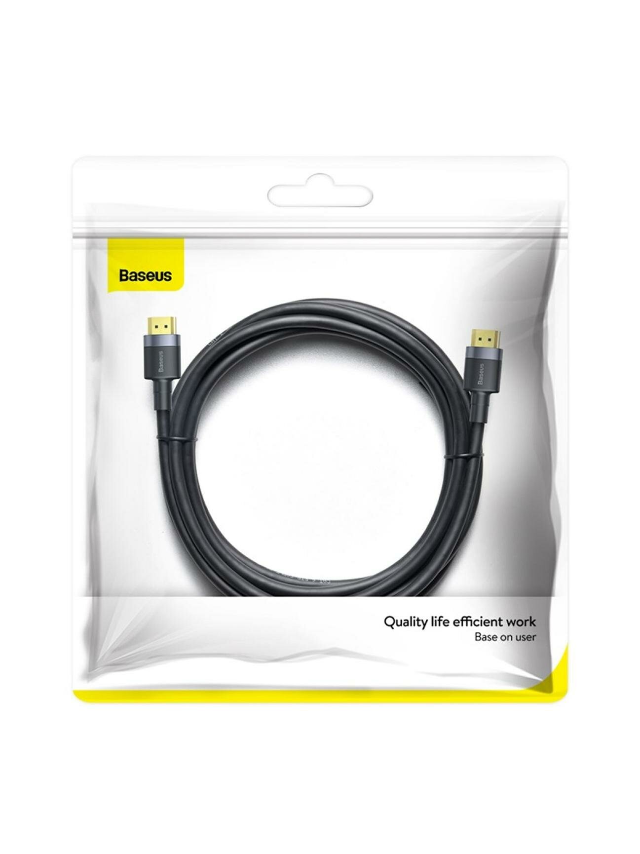 Кабель цифровой аудио-видео Baseus Cafule 4KHDMI Adapter Cable 3m
