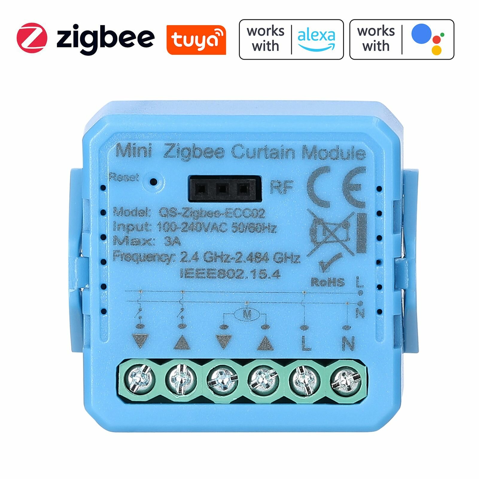 Модуль занавеса Tuya ZigBee