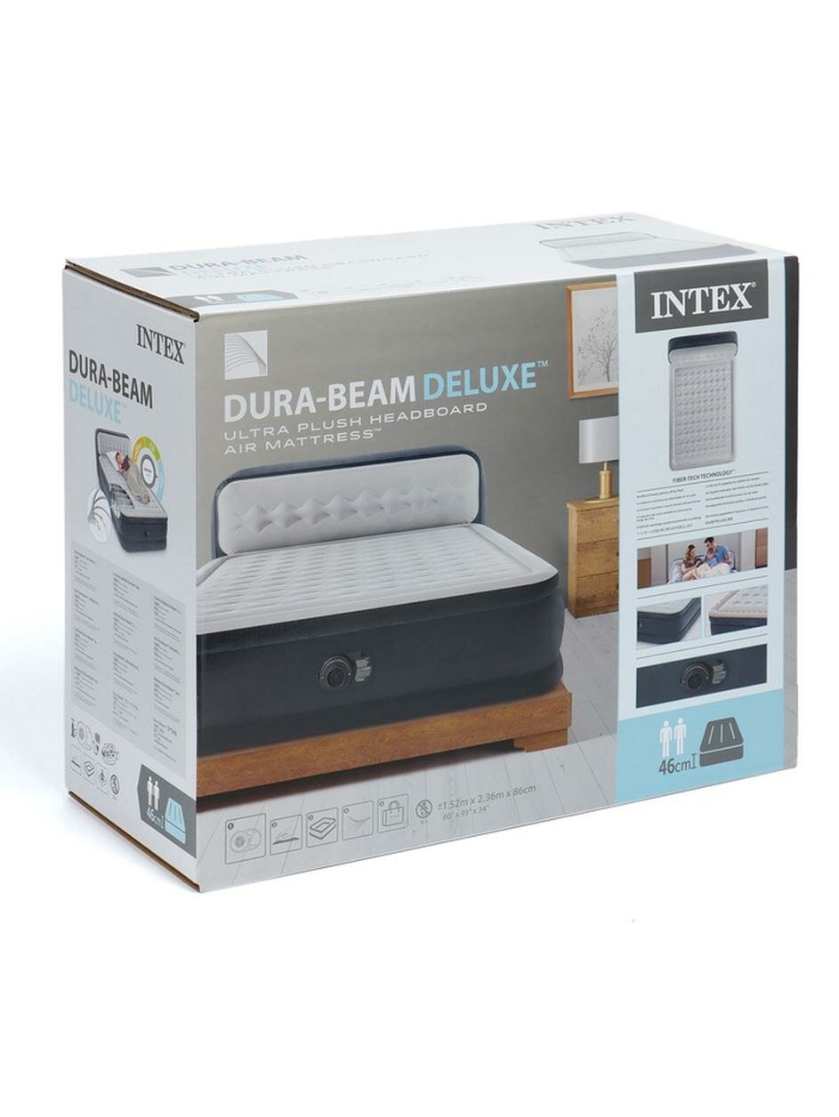 Кровать надувная QUEEN ULTRA с изголовьем 152 х 236 х 86 см, с встр насосом 64448ND