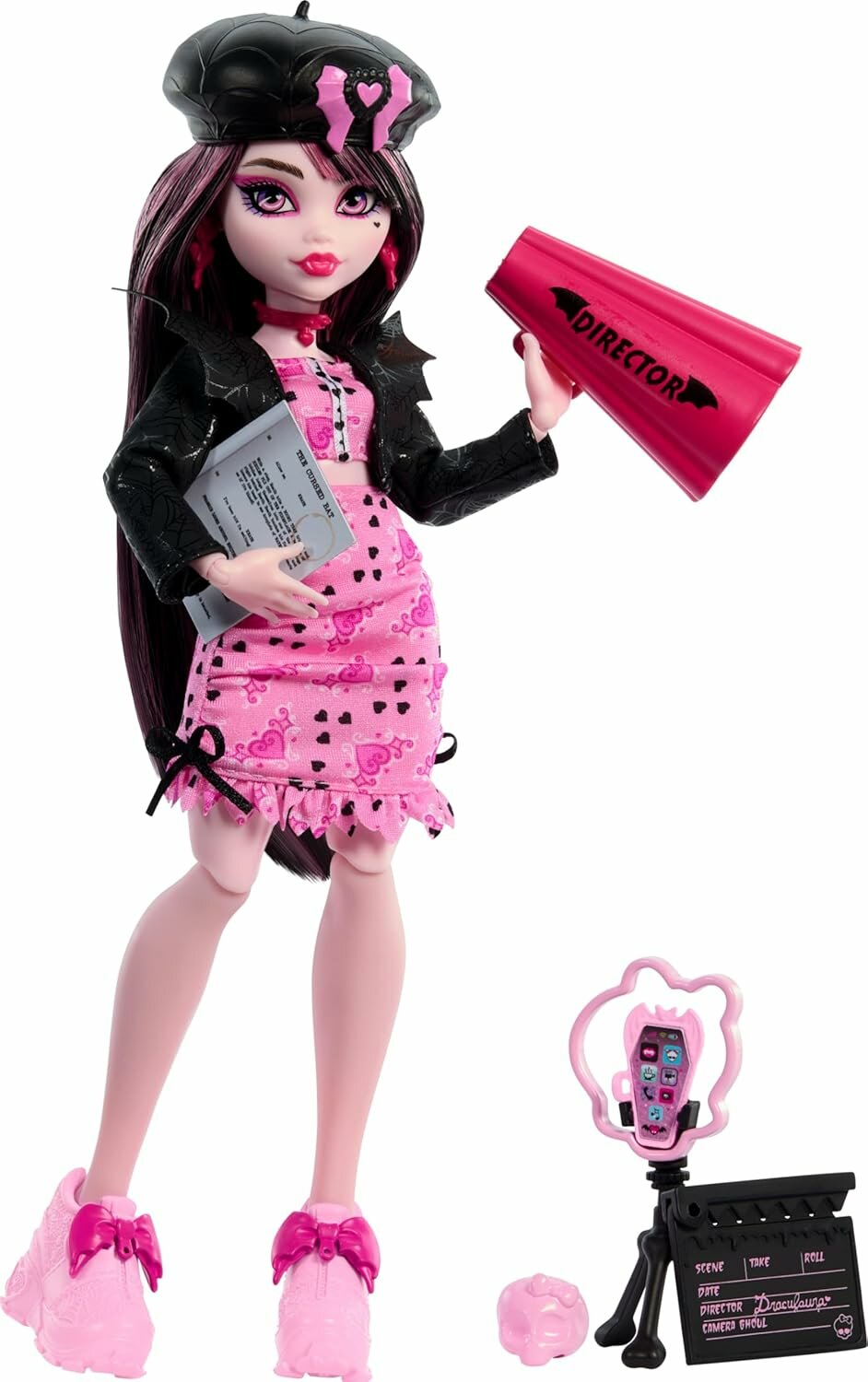 Monster High Fearbook кукла Дракулаура, Монстер Хай Книга страхов Draculaura HXW30