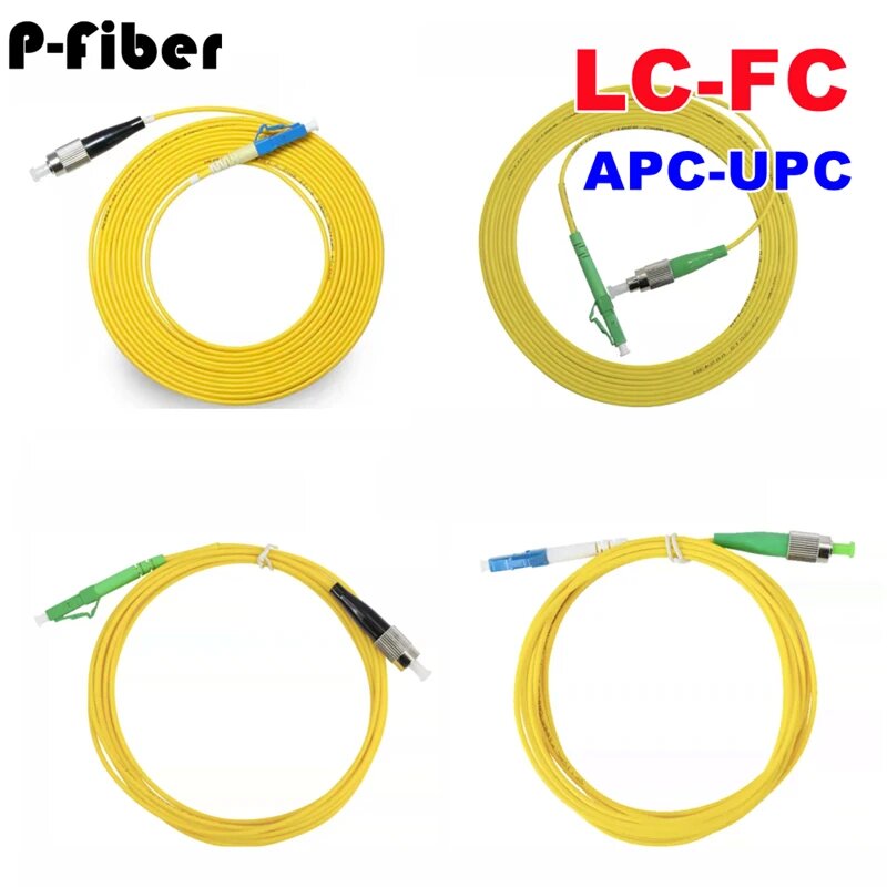 Оптоволоконный патч-корд LC-FC одномодовый 1-50 м PF-PC-FCSC 1M 10pcs, LC-FC