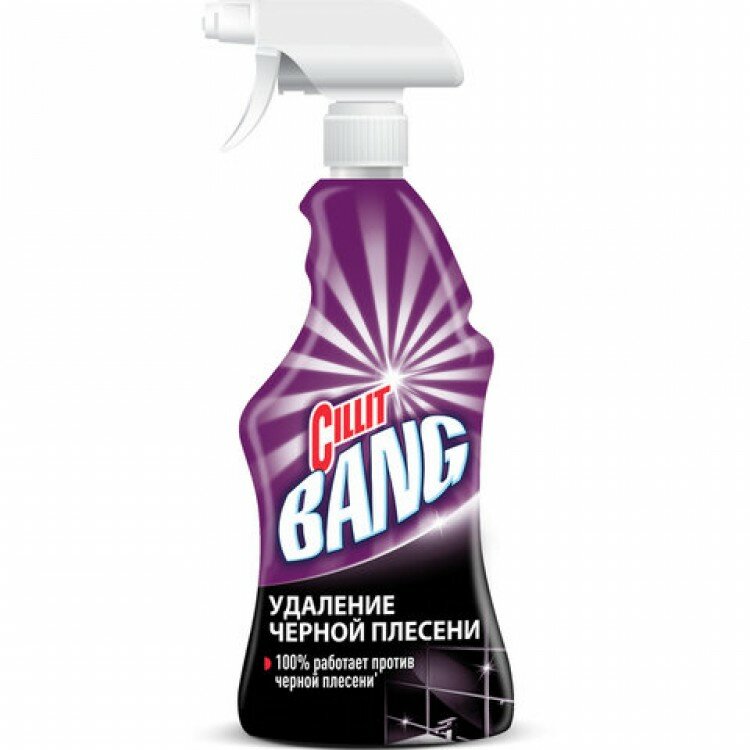 Чистящее средство 750 мл CILLIT BANG "Удаление черной плесени", для ванной и кухни, распылитель, 3032923