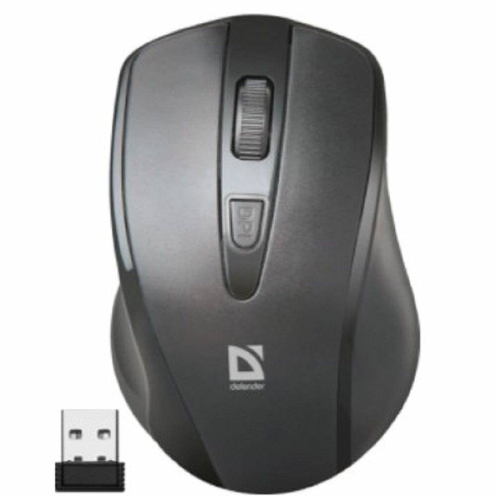 Мышь Беспроводная Defender MM - 265 , 1600 dpi цвет Чёрный