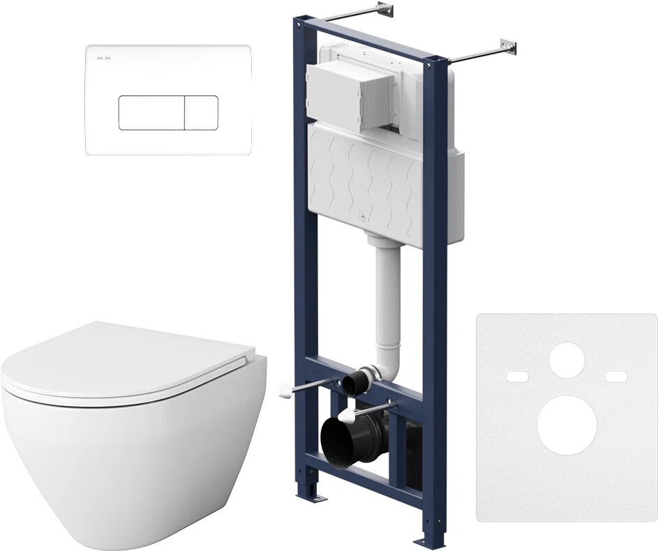 Комплект 5 в 1 AM.PM Spirit V2.0 IS48001.701700 (инсталляция с унитазом комплект)