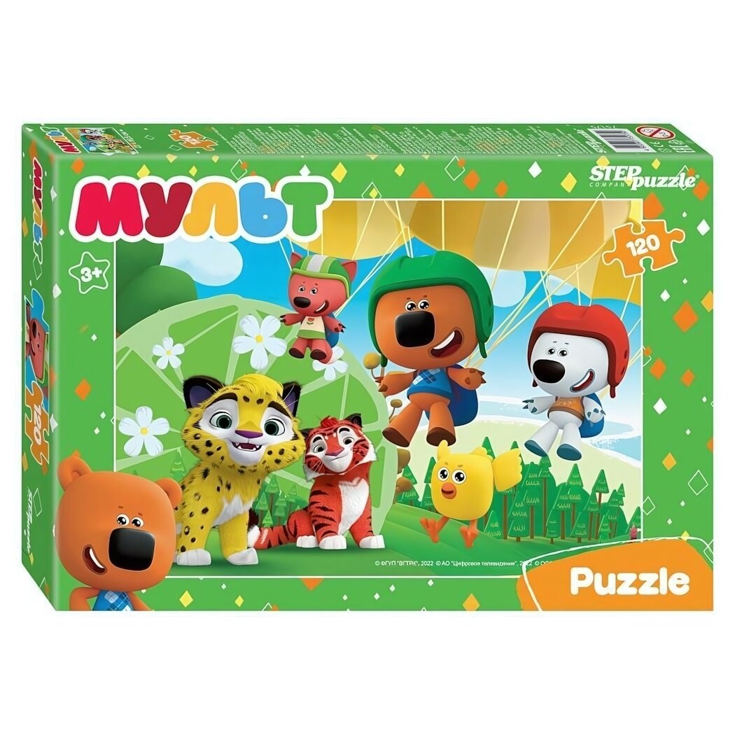 Пазл 120 элементов «Мульт, Ми-ми-мишки, Сказочный патруль», 16,5×23 см, картон, 3+