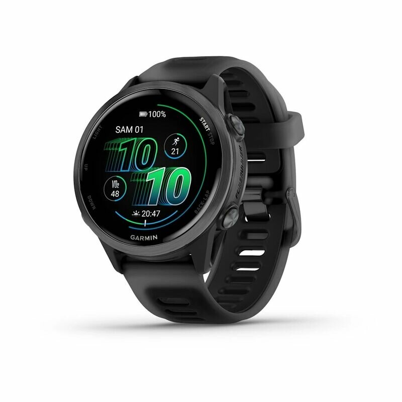 Умные часы Garmin Forerunner 570 42mm Black 010-02970-00, AMOLED, ЧСС, WR50 (5 атм)