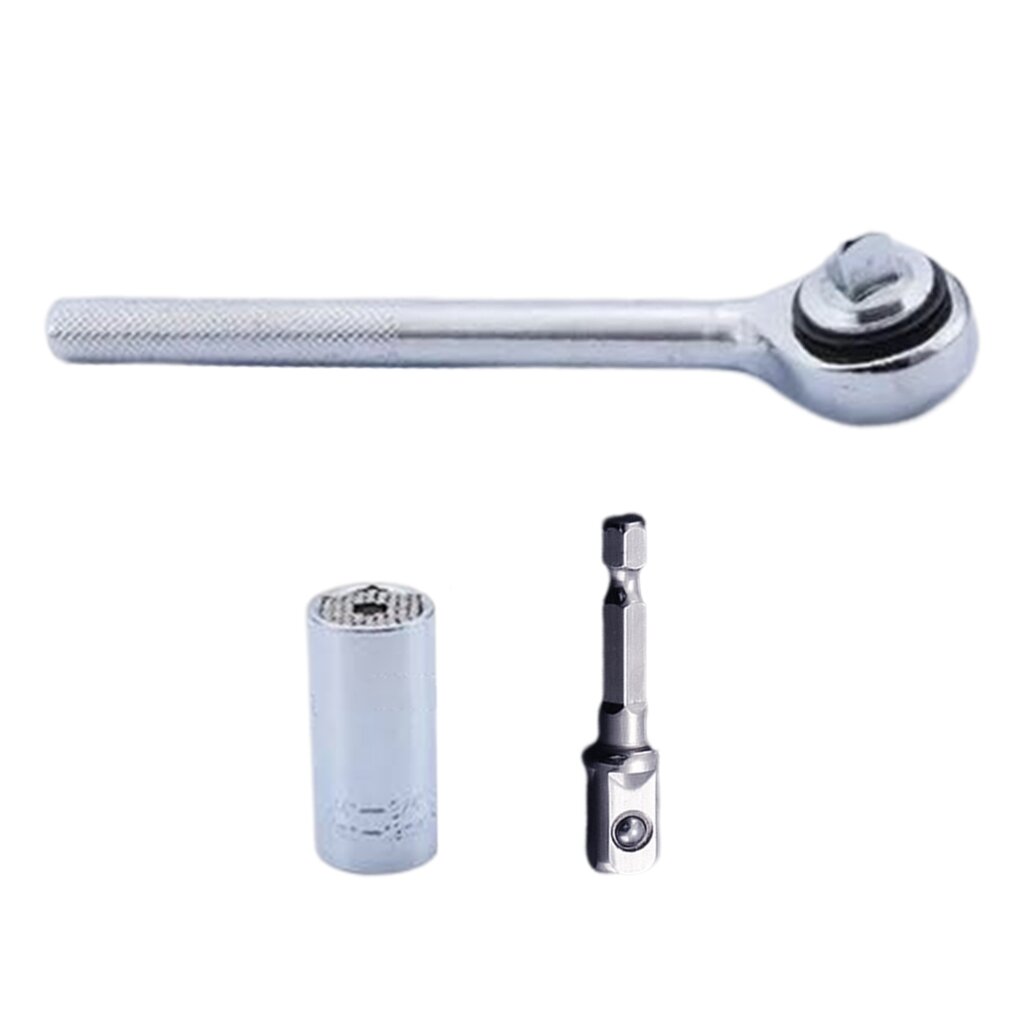 Набор головок динамометрического ключа Универсальная муфта Торцевой ключ-трещотка Гаечный ключ-ключ Рукоятка Адаптер для электродрели Ручные инструменты для ремонта автомобиля