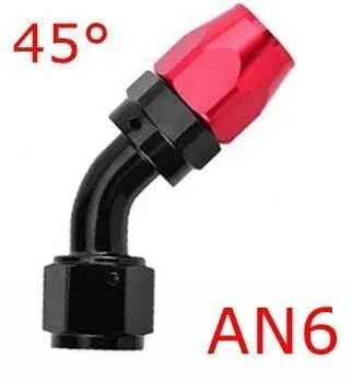 Универсальный Переходник Для Топливного Шланга AN4/AN6/AN8/AN10/AN12, Вращающийся На 0/45/90 AN6-45