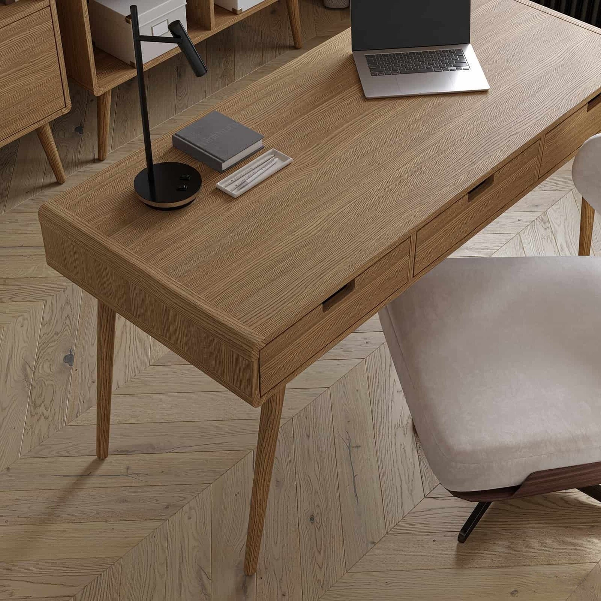 Стол письменный с ящиками ЗОВ Амбер АМ-18, высота 80см, глубина 65см