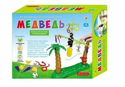 Настольная игра Рыжий Кот "Медведь", развивающая, пластик, 2 шт