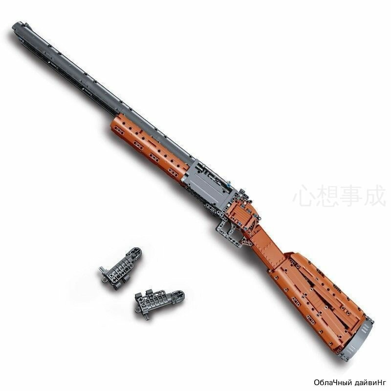 Конструктор Mould King Двуствольный дробовик, серия Block Gun, 1015 деталей, 14016