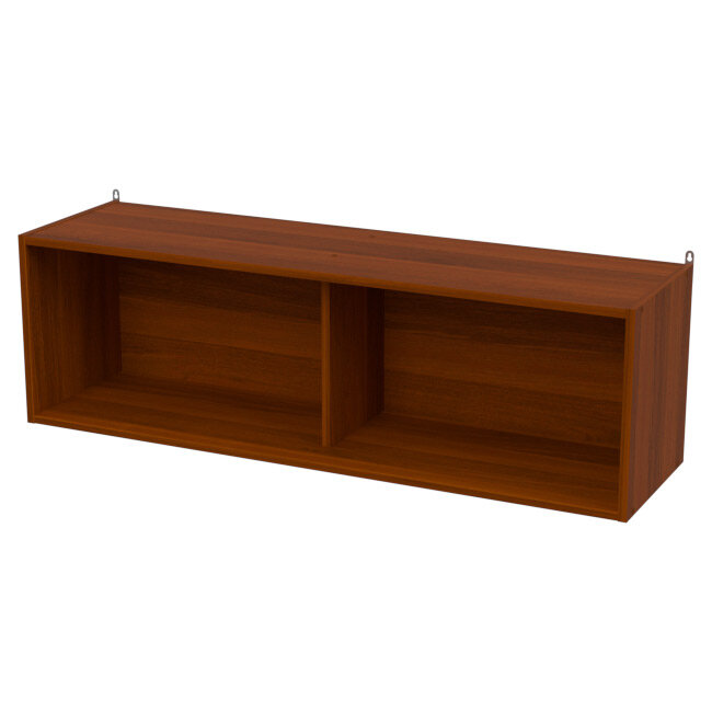 Навесная полка Меб-фф Навесная полка ПП-56 цвет Орех Итальянский 120/33/37 см