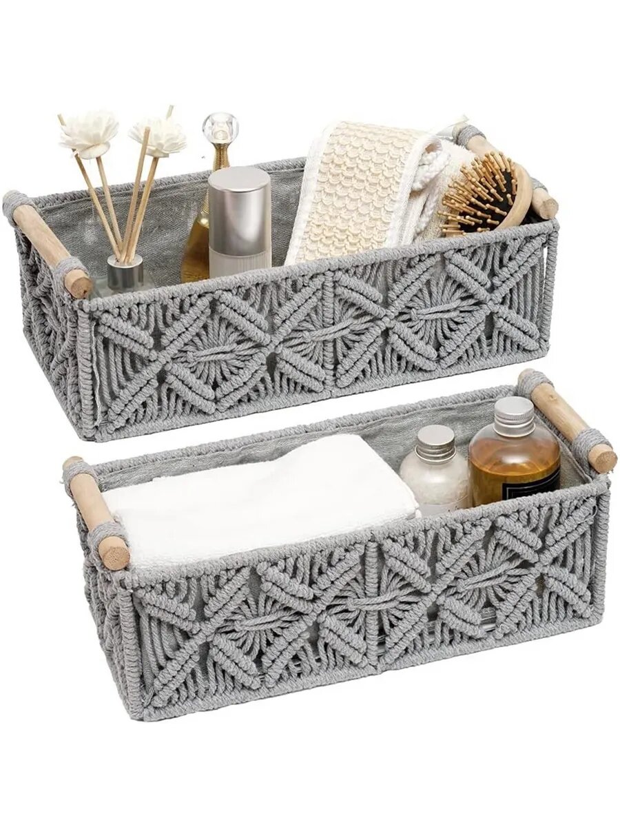 Корзина для хранения длина 36 см, ширина 17 см, высота 10 см