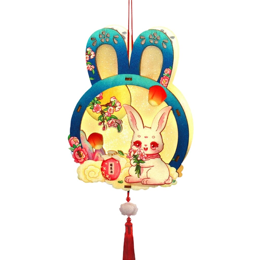 Прекрасные кролики легкие висящие декоры портативные осенние фестиваль