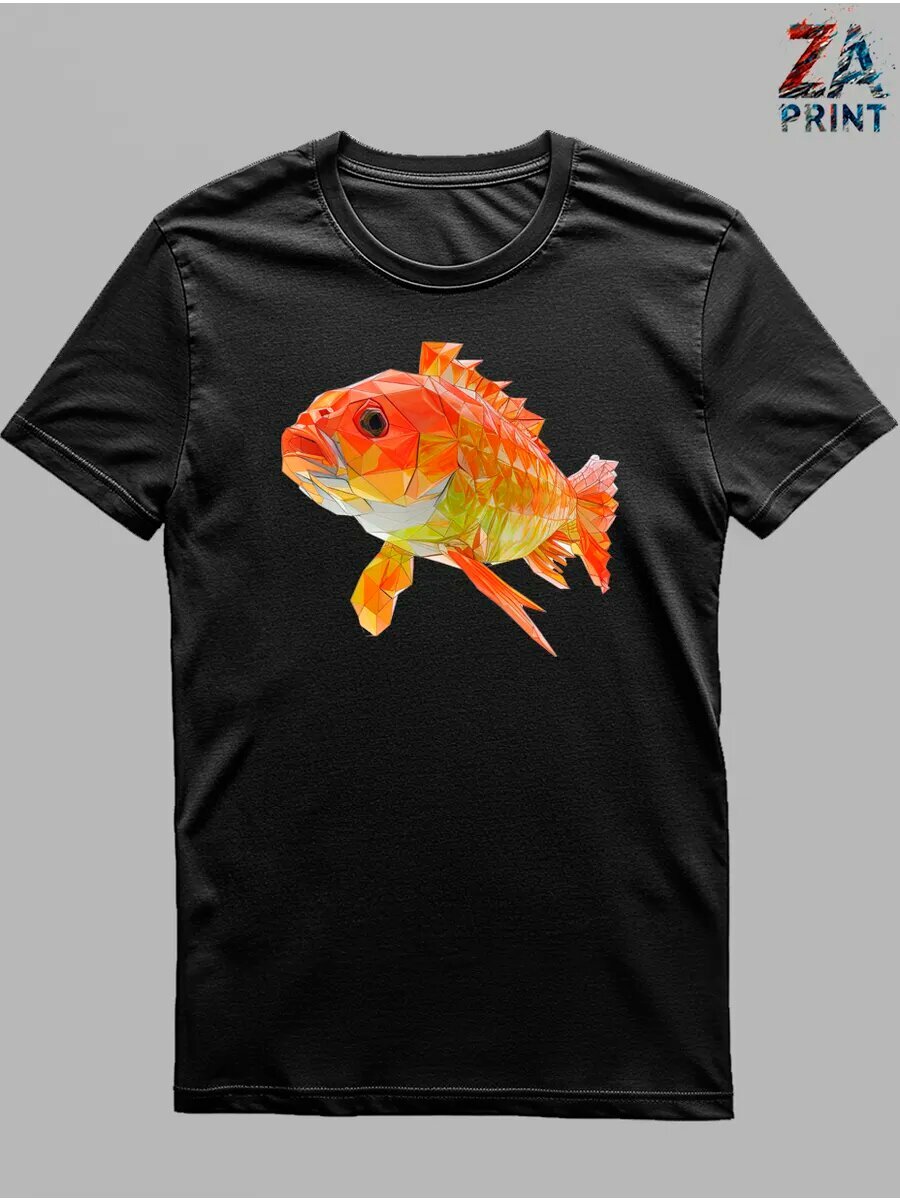 Футболка золотая рыбка