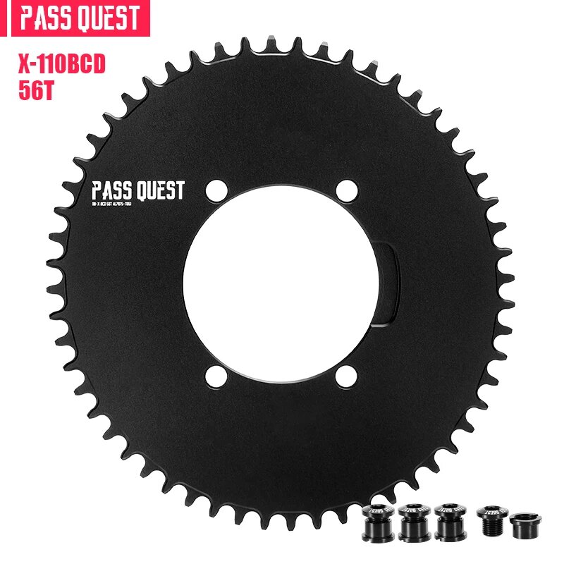 PASS QUEST Звездочка для шатунов алюминиевая 58T 110BCD для R2000 R3000 4700 5800 6800 DA9000