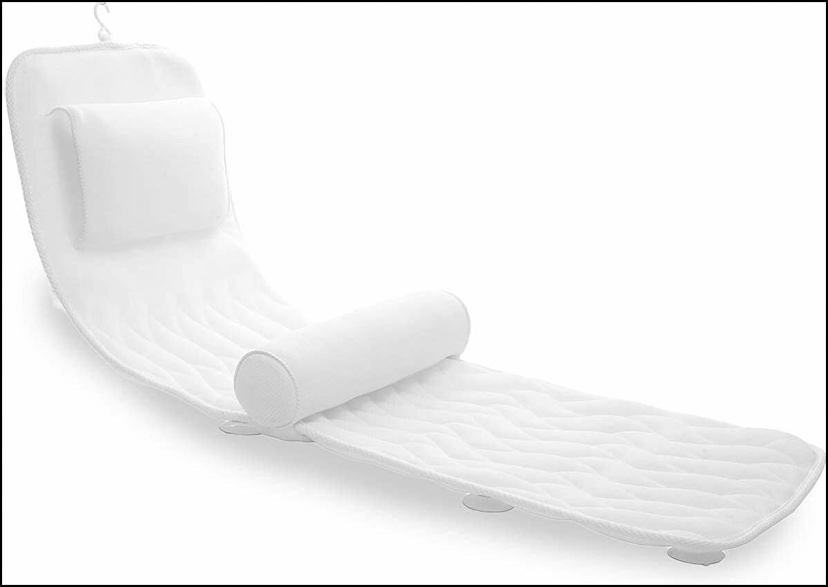 Подушка для ванны на все тело с поясной подушкой с 14 присосками 3d air mesh