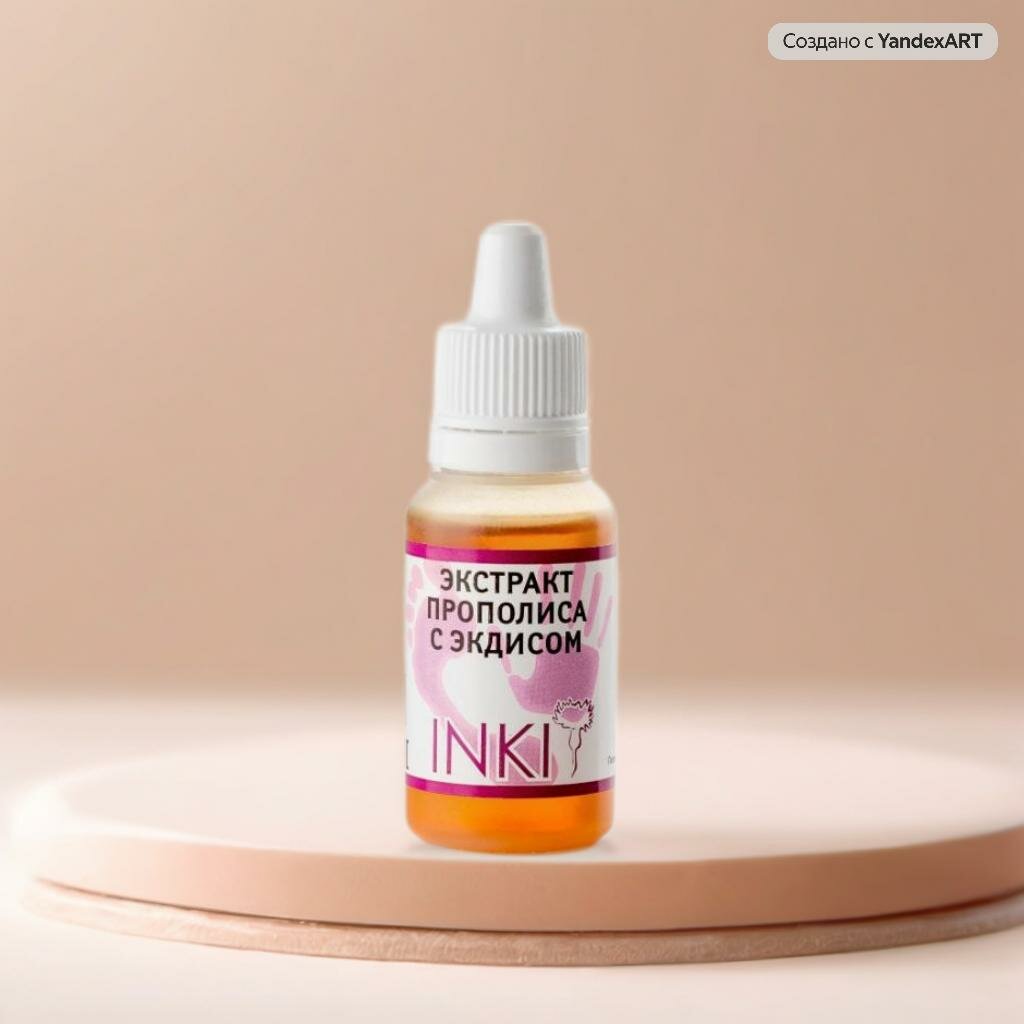 Экстракт прополиса Inki Profi с Экдисом для ногтей, ранозаживляющий, 15 мл