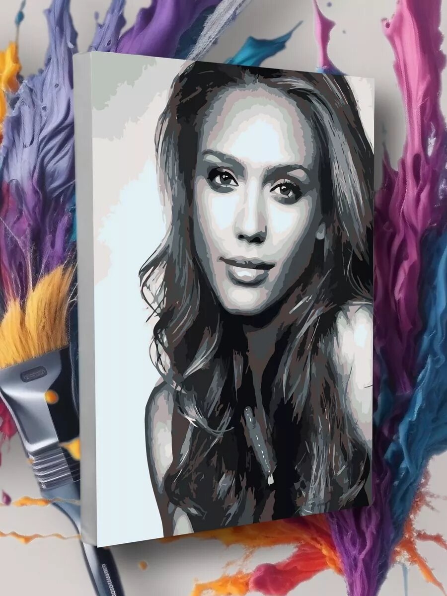 Картина по номерам Джессика-Альба