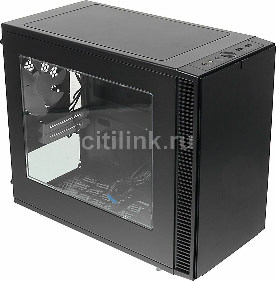 Компьютерный корпус Fractal_Design Define Nano S Window (fd-ca-def-nano-s-bk-w) черный - Mini Tower, Mini ITX, USB 3.0