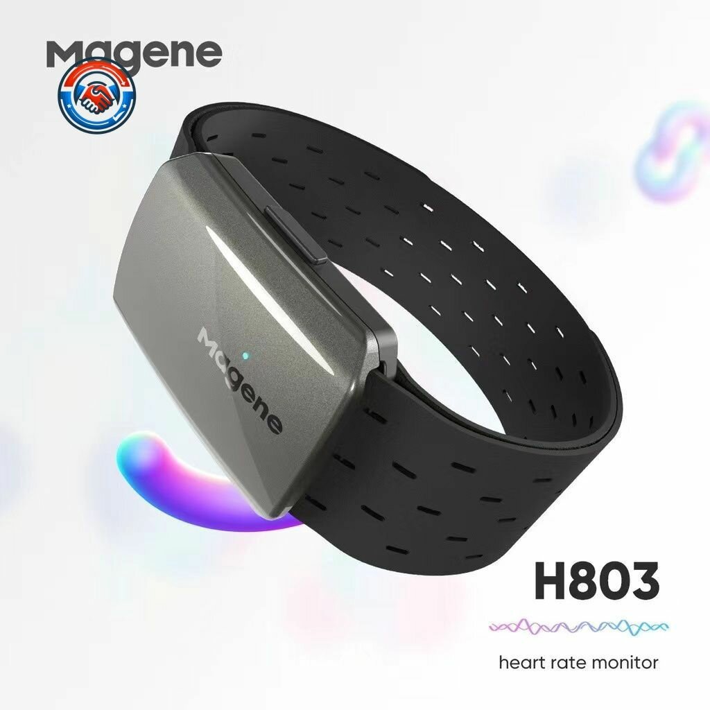 Велосипедный кардиомонитор Magene H803, регулируемый датчик сердечного ритма с ANT и Bluetooth, водонепроницаемый IP67, 45 часов работы, для тренировок и поездок