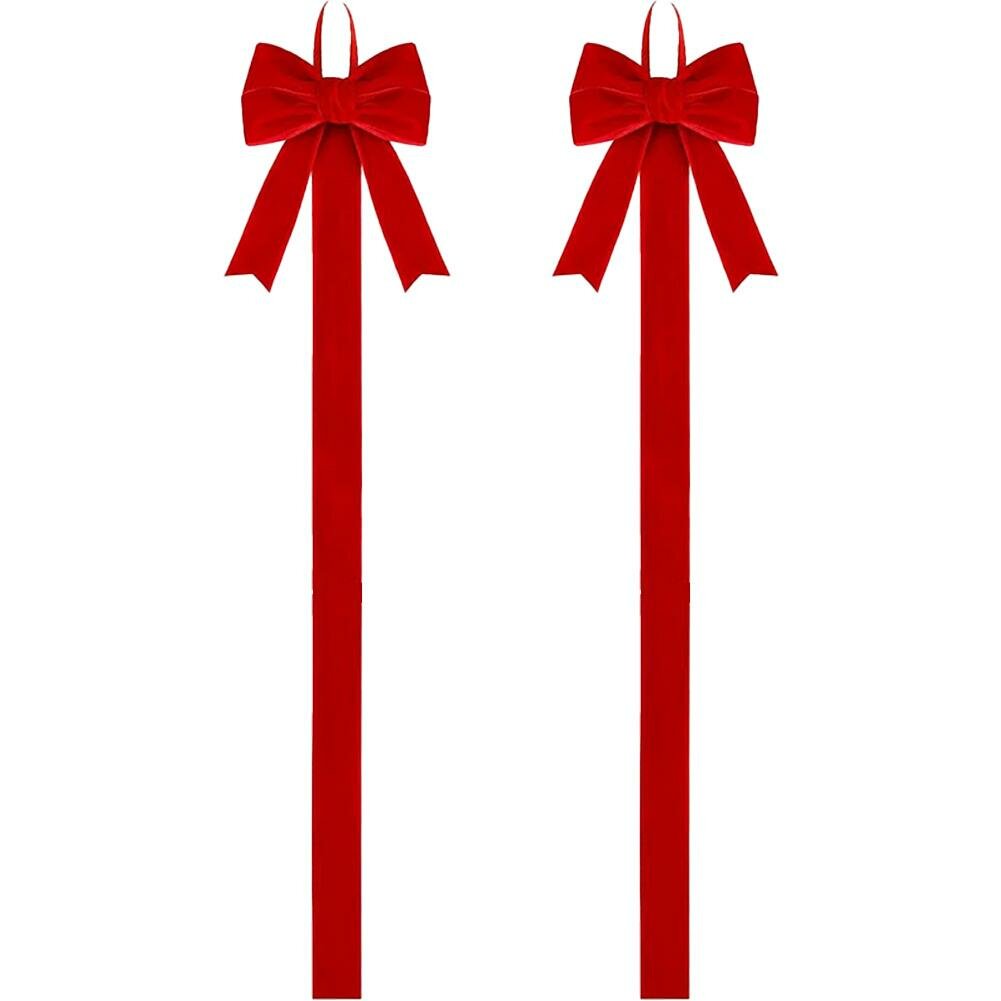 Подставка для рождественских открыток, лента для фотографий, красный бархатный бант со 100 скрепками, настенное украшение для фотографий, рождественское украшение для дома на стену, дверь или окно.