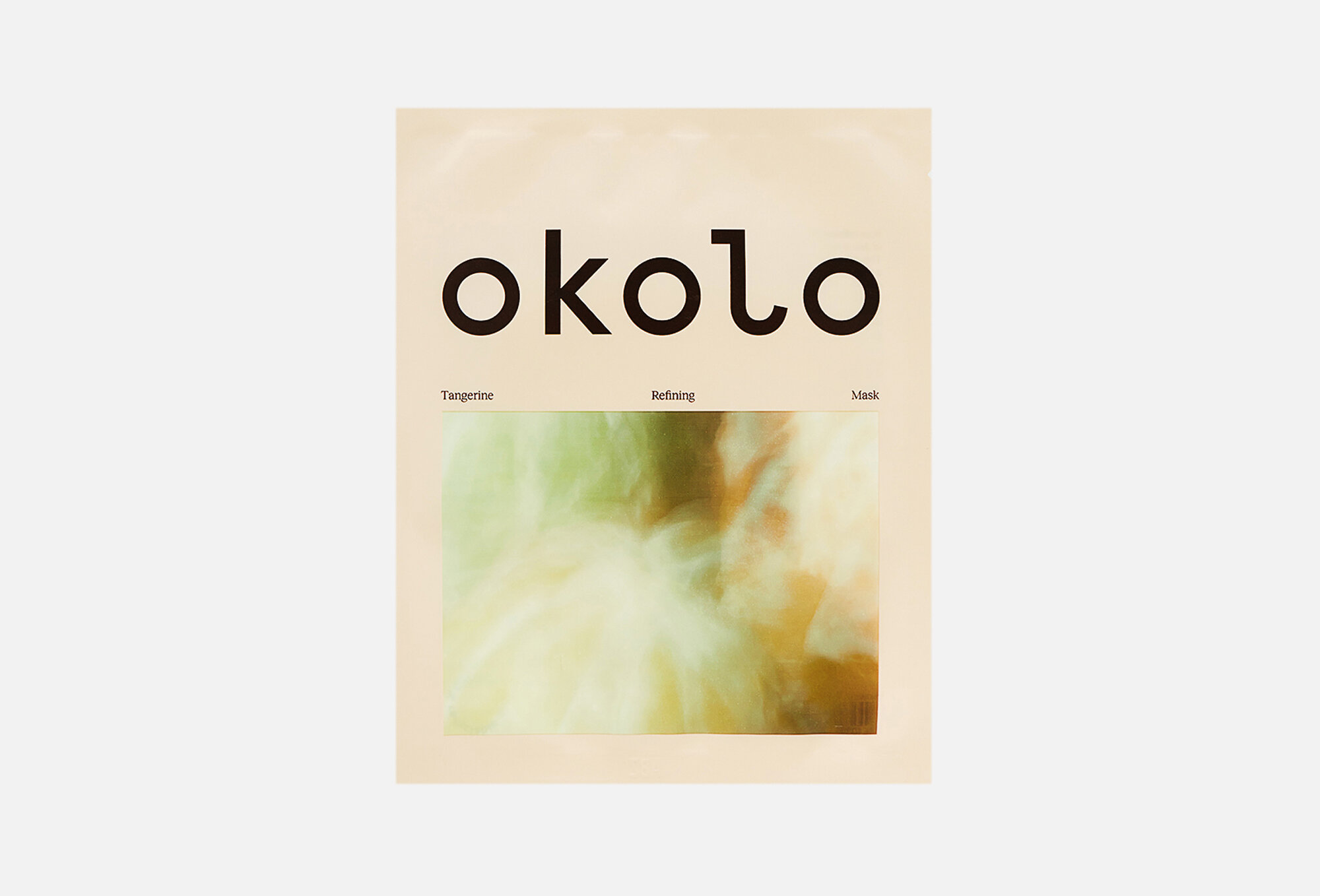 Сужающая поры тканевая маска для лица OKOLO Tangerine Refining Mask