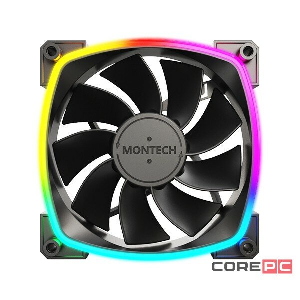 Вентилятор для корпуса Montech RX120 Reverse ARGB Black (RX120B)
