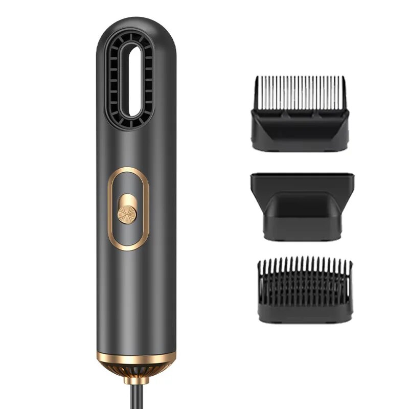 LRUIYUEE многофункциональный фен 3 в 1 безлопастной синий EU, grey