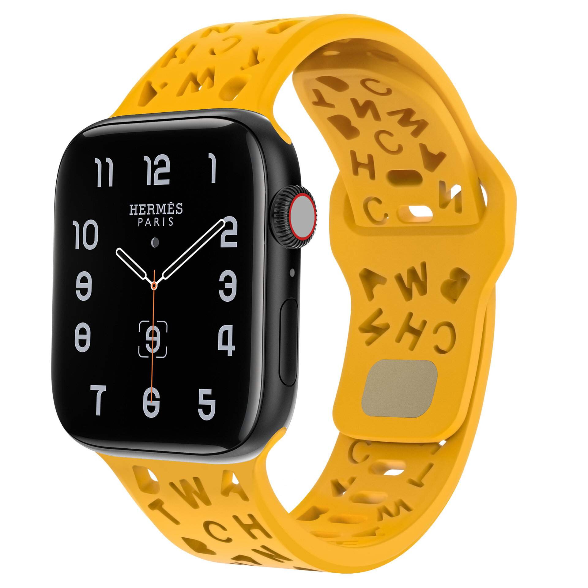 Ремешок для Apple Watch, силиконовый, однотонный, дышащий, 42-49 мм