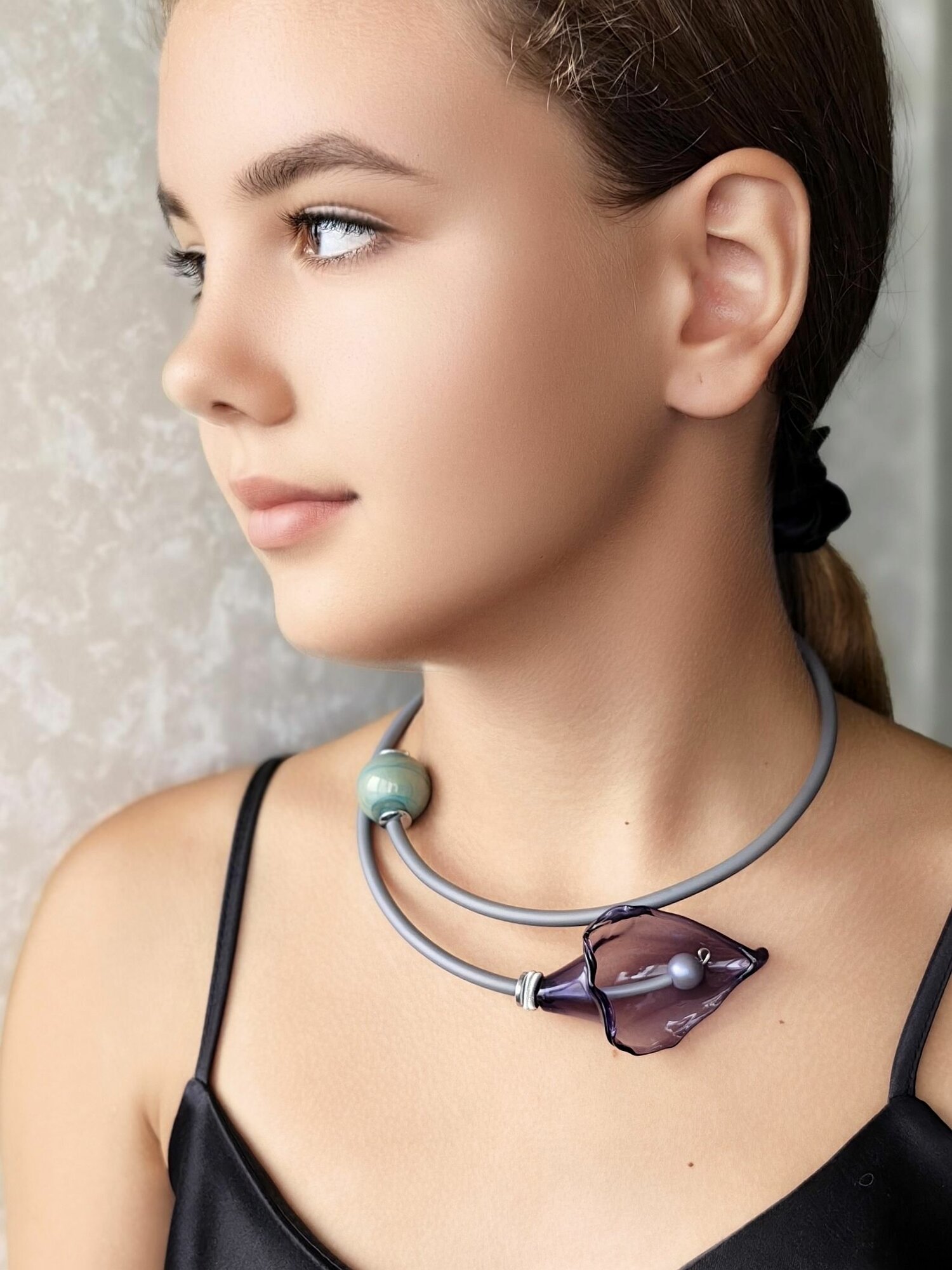 Колье, муранское стекло, стекло