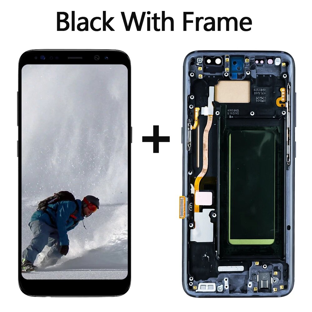 Новый TFT S8 ЖК-дисплей для Samsung Galaxy S8 SM-G950FD SM-G950W ЖК-дисплей с сенсорным экраном для Samsung S8, запасные части для дисплея Black Frame