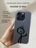 Чехол на Apple iPhone 15 Pro / Айфон 15 Про с принтом "Неприличный человечек чёр...