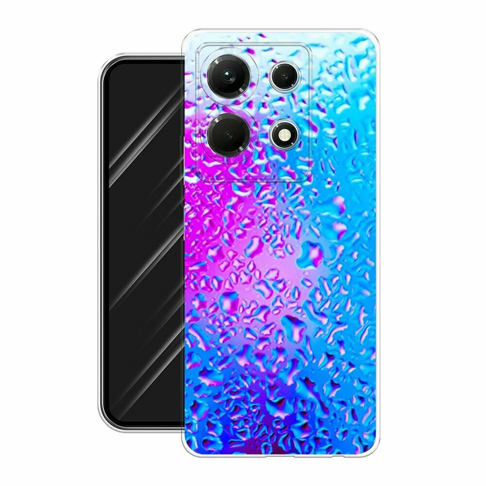 Чехол на Infinix Note 30 4G / Инфиникс Нот 30 4G с принтом "Капли на стекле" — фото 1