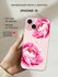 Чехол на Apple iPhone 15 / Айфон 15 с принтом "Open peonies", прозрачный