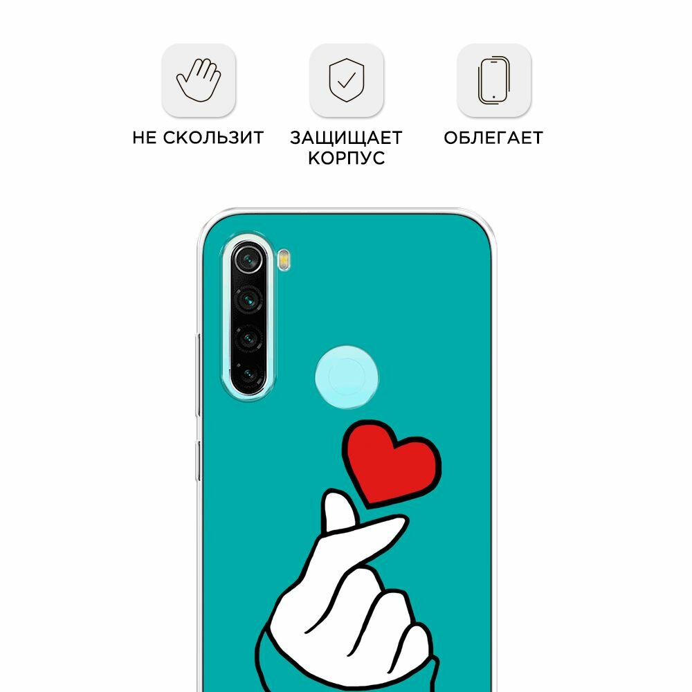 Чехол на Xiaomi Redmi Note 8 / Сяоми Редми Нот 8 с принтом "Маленькое сердечко" — фото 1