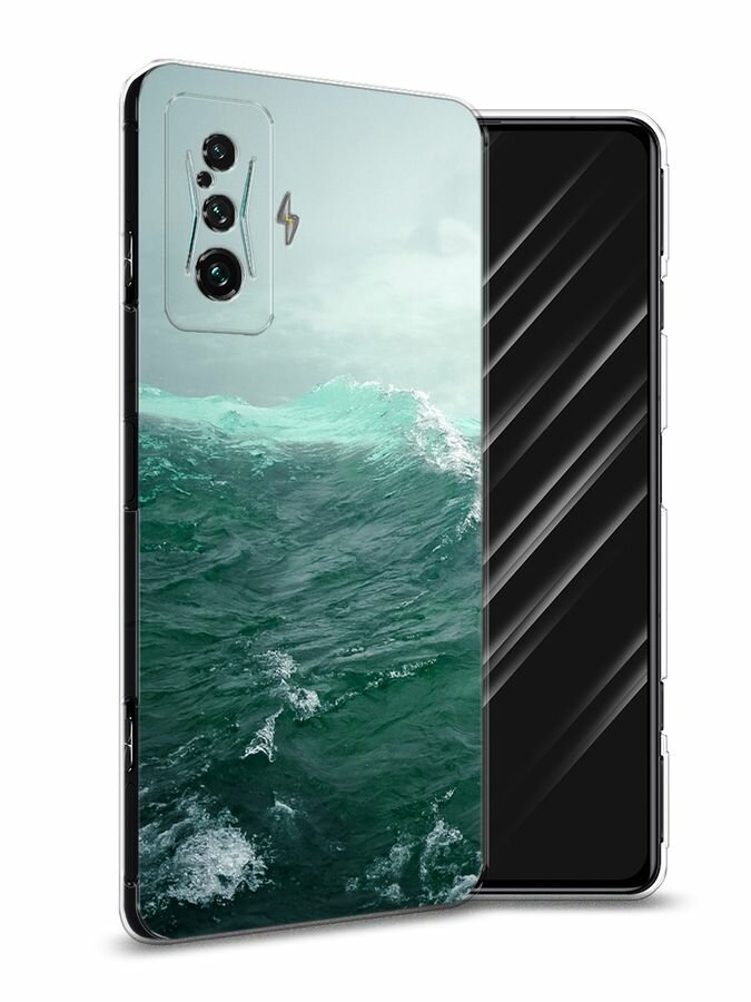 Чехол на Xiaomi Redmi K50 GE/Poco F4 GT / Сяоми Редми K50 GE/Поко F4 GT с принтом "Волны 12"