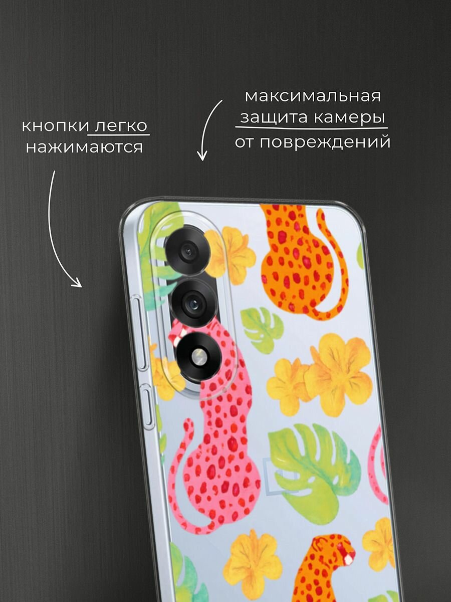 Чехол на OnePlus Nord 5 / Ван Плас Норд 5 с принтом "Экзотика", прозрачный — фото 1