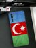 Чехол на Oppo A91/Reno 3 / Оппо A91/Рено 3 с принтом "Флаг Азербайджана"