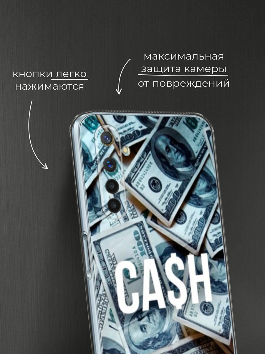 Силиконовый чехол на Realme 6 / Реалми 6 с принтом "Cash" — фото 1