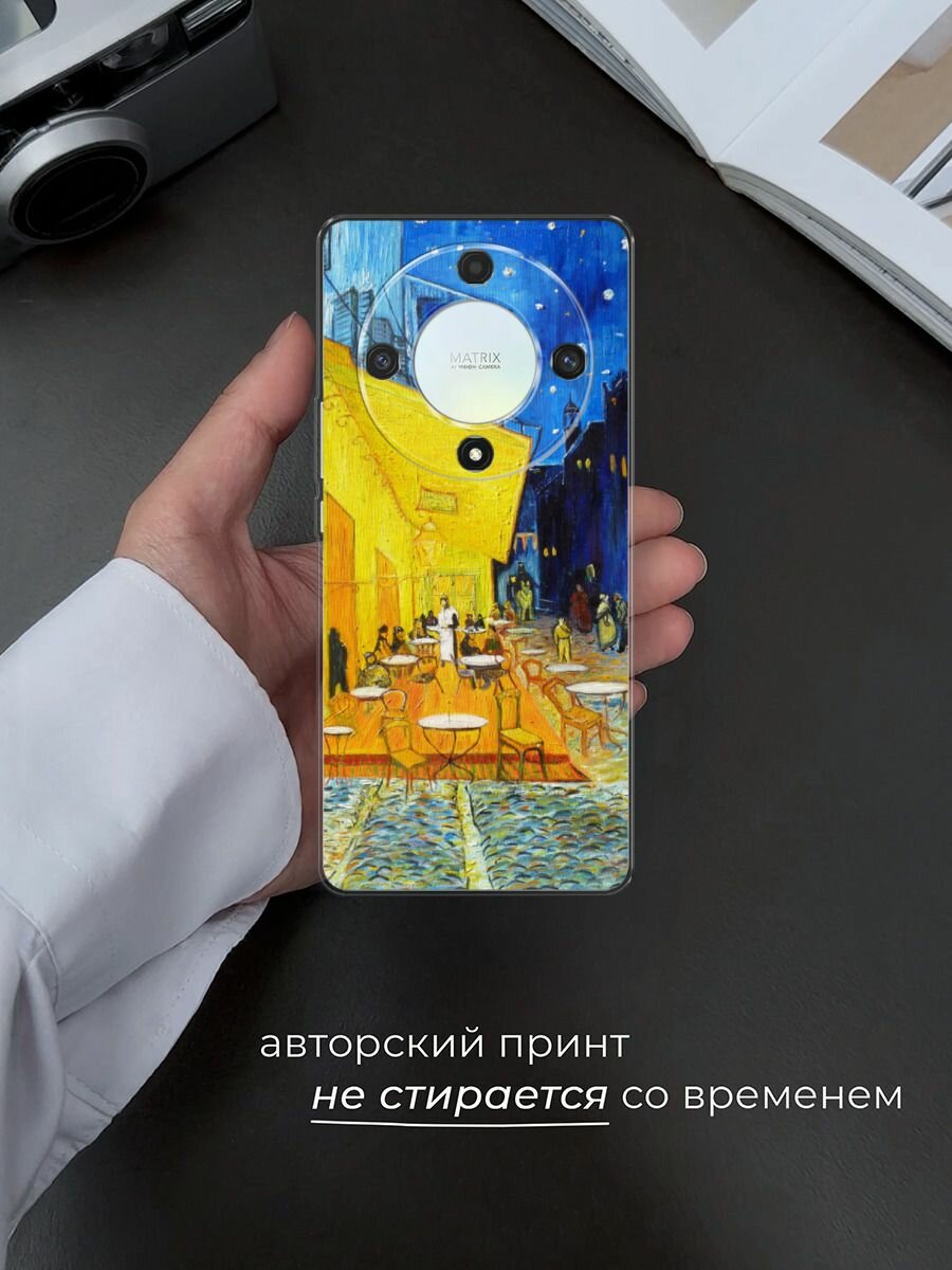 Чехол на Honor X9A / Хонор X9A с принтом "Ван Гог Желтый дом" — фото 1