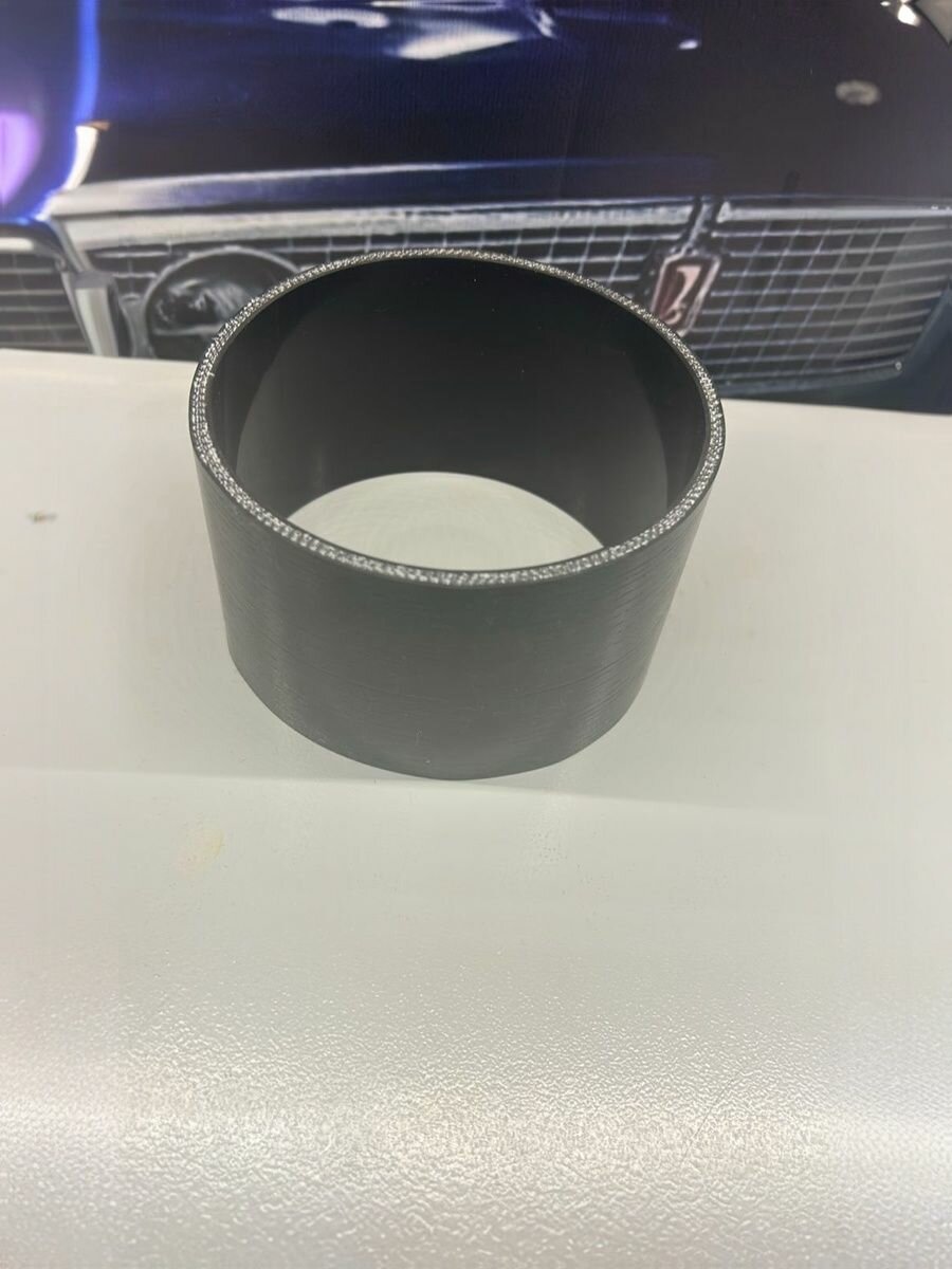 Патрубок силиконовый 4х слойный 0 гр-114 мм черный