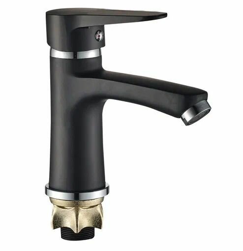 Смеситель для раковины, умывальника в ванную комнату. Сантехника , умывальника в ванную комнату. Кран на мойку, умывальник в ванну, кухню VIKO V-4821 чёрный