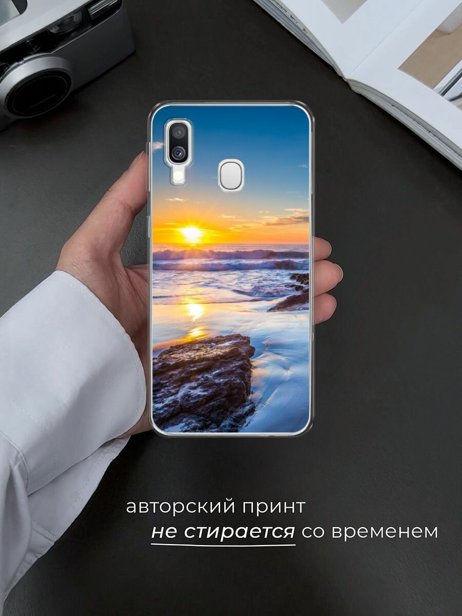 Чехол на Samsung Galaxy A40 / Самсунг Галакси А40 с принтом "Восход 6" — фото 1