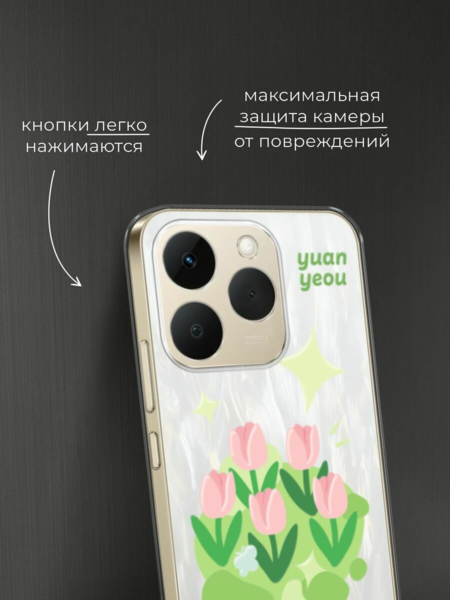 Чехол на Realme 15T / Реалми 15Т с принтом "Protect nature" — фото 1