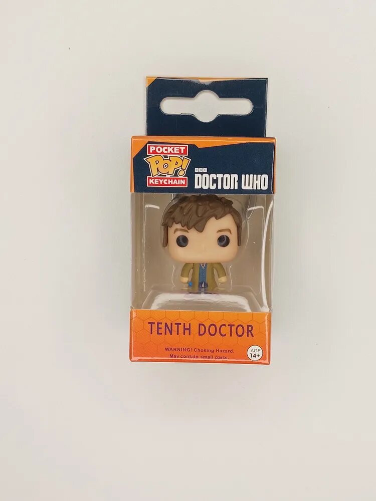 Брелок Доктор Кто из сериала Doctor Who 10th Doctor keychain мини фигурка