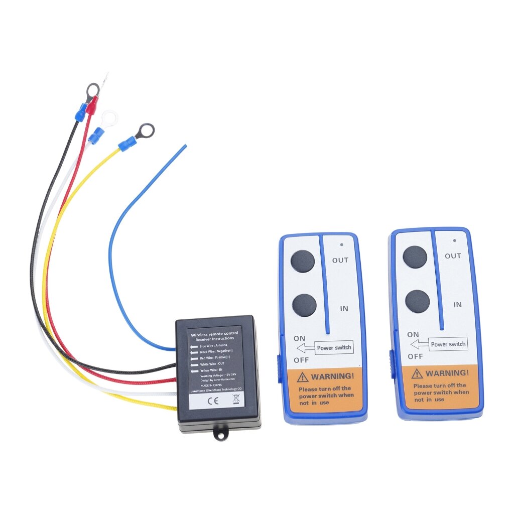Электрическая лебедка, Комплект беспроводного дистанционного управления для грузовых автомобилей, квадроциклов, лодок, кемпингов, катания на лодках, Простое управление якорями, гаражными воротами