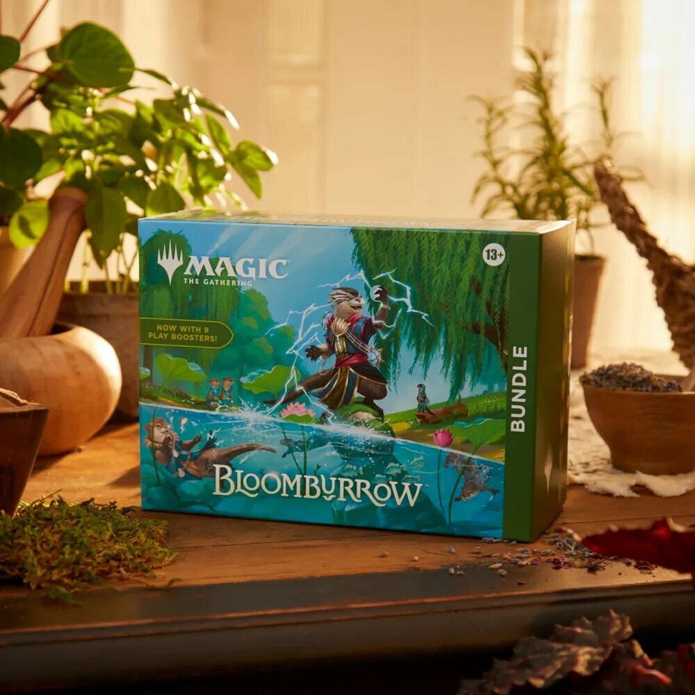 Magic: The Gathering Bloomburrow Bundle - 9 Play Boosters, 30 Land Cards + Exclusive Accessories(Английский)