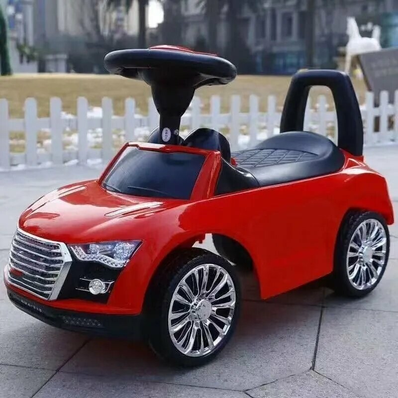 Машина каталка детская с ручкой рулем Полесье / Каталка автомобиль SuperCar со звуком для малышей k